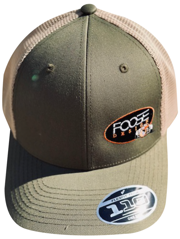 Two Tone Olive Trucker Hat - C. Foose Design, Inc.